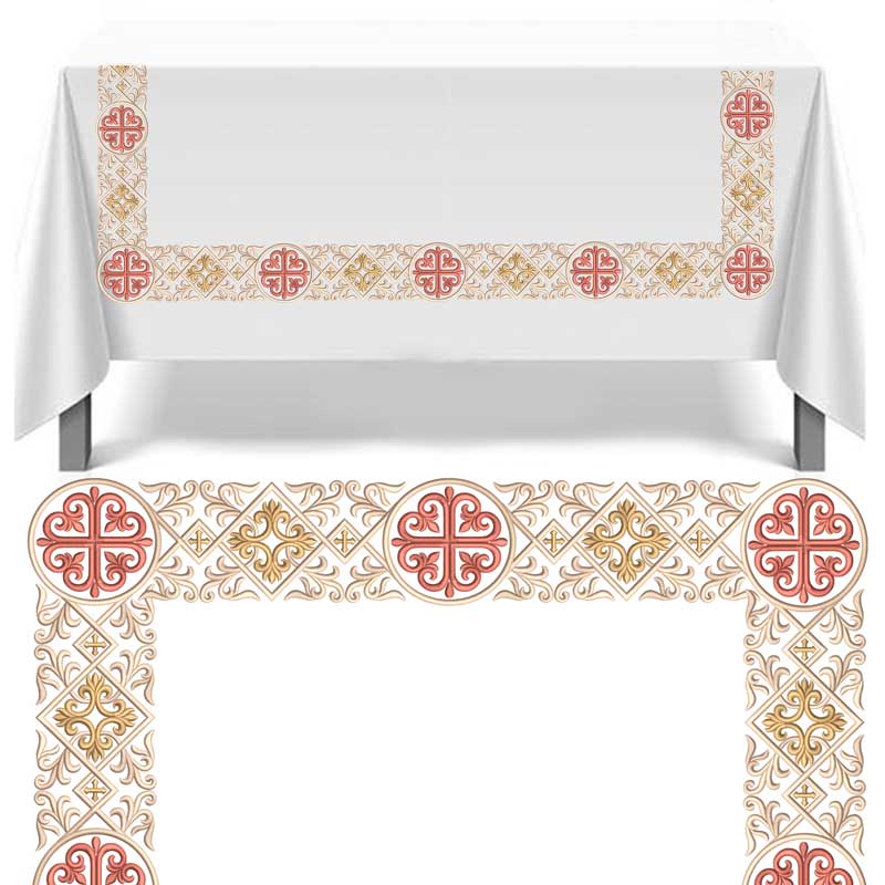 4 Embroidery Designs Continuous Cross Borders With Corner