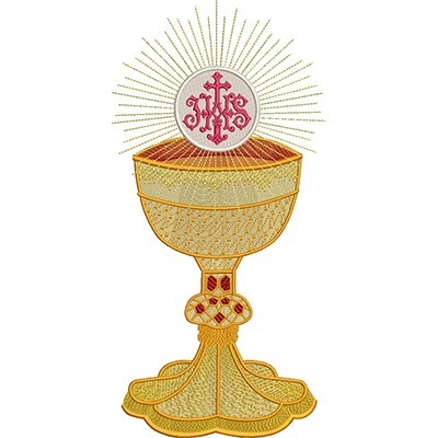 Cálice Com Hóstia Consagrada 35 Cm