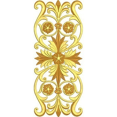 Arabescos Com Floral E Cruz 36 Cm