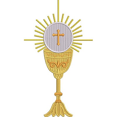 Cálice Com Hóstia Consagrada 20 Cm