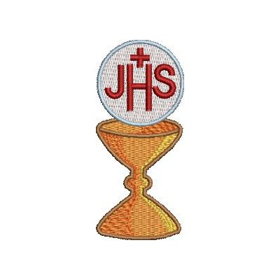 Matriz De Bordado Cálice Com Hóstia Consagrada 7 Cm