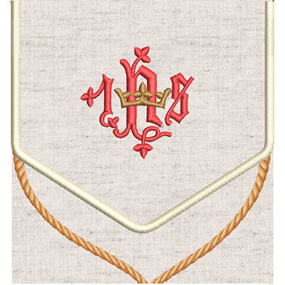 Embroidery Design Viaticum Bag Kit Project Jhs