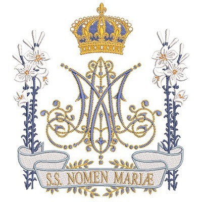 Mbol Of The Virgin Mary Monogram