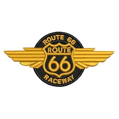 Embroidery Design Route 66 Raceway
